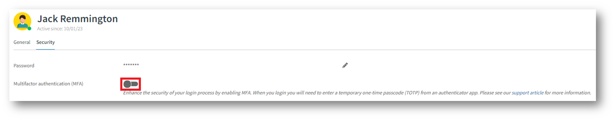 Multifactor Authentication Setup : Ardens Manager